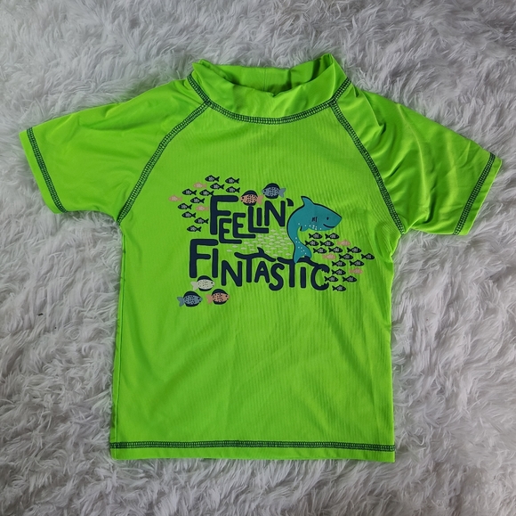 Mick Mack | Shirts & Tops | Mick Mack Boys Lime Green Feeling Fintastic ...